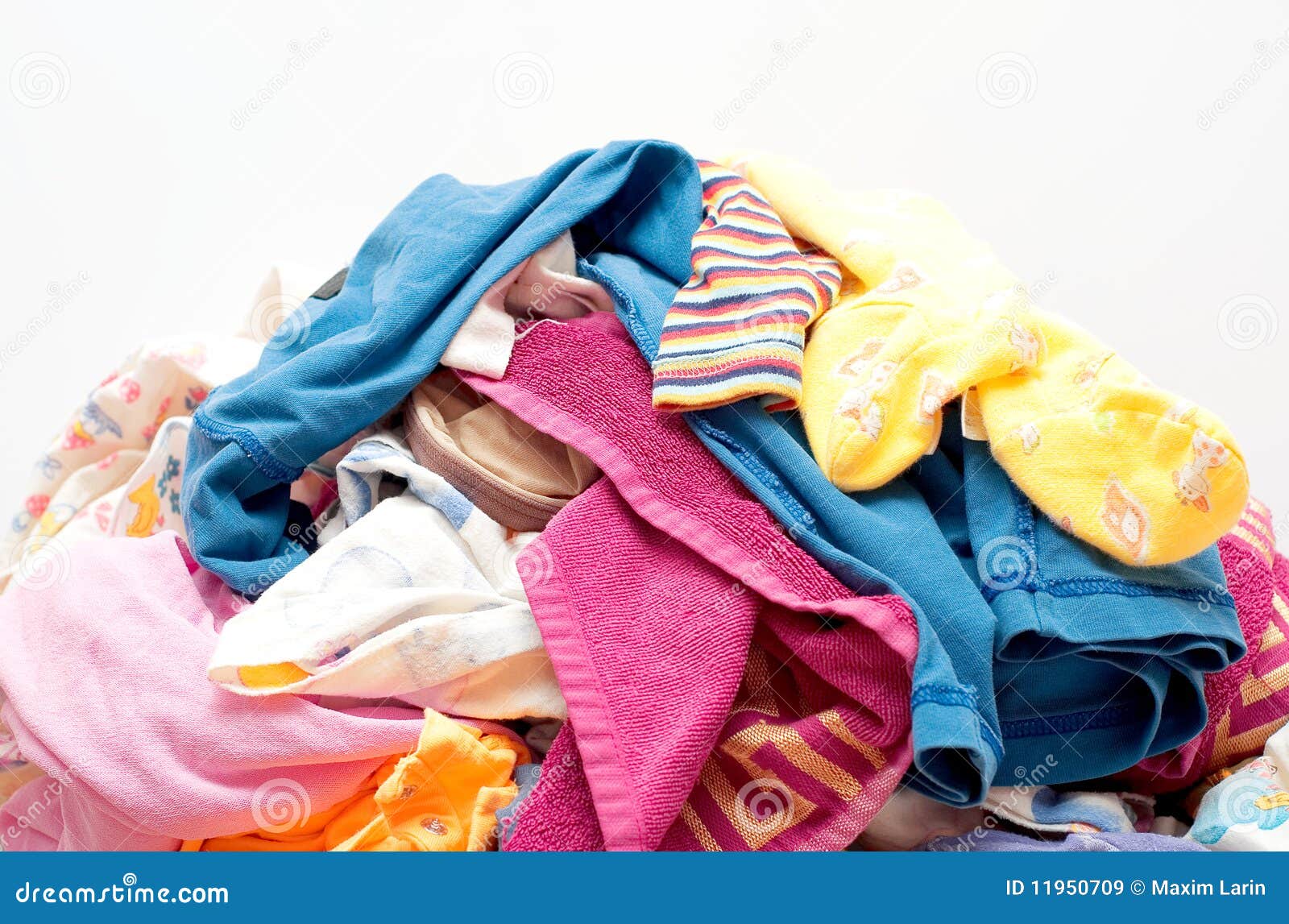 Heap Wash clothes close-up stock image. Image of dryclean - 11950709