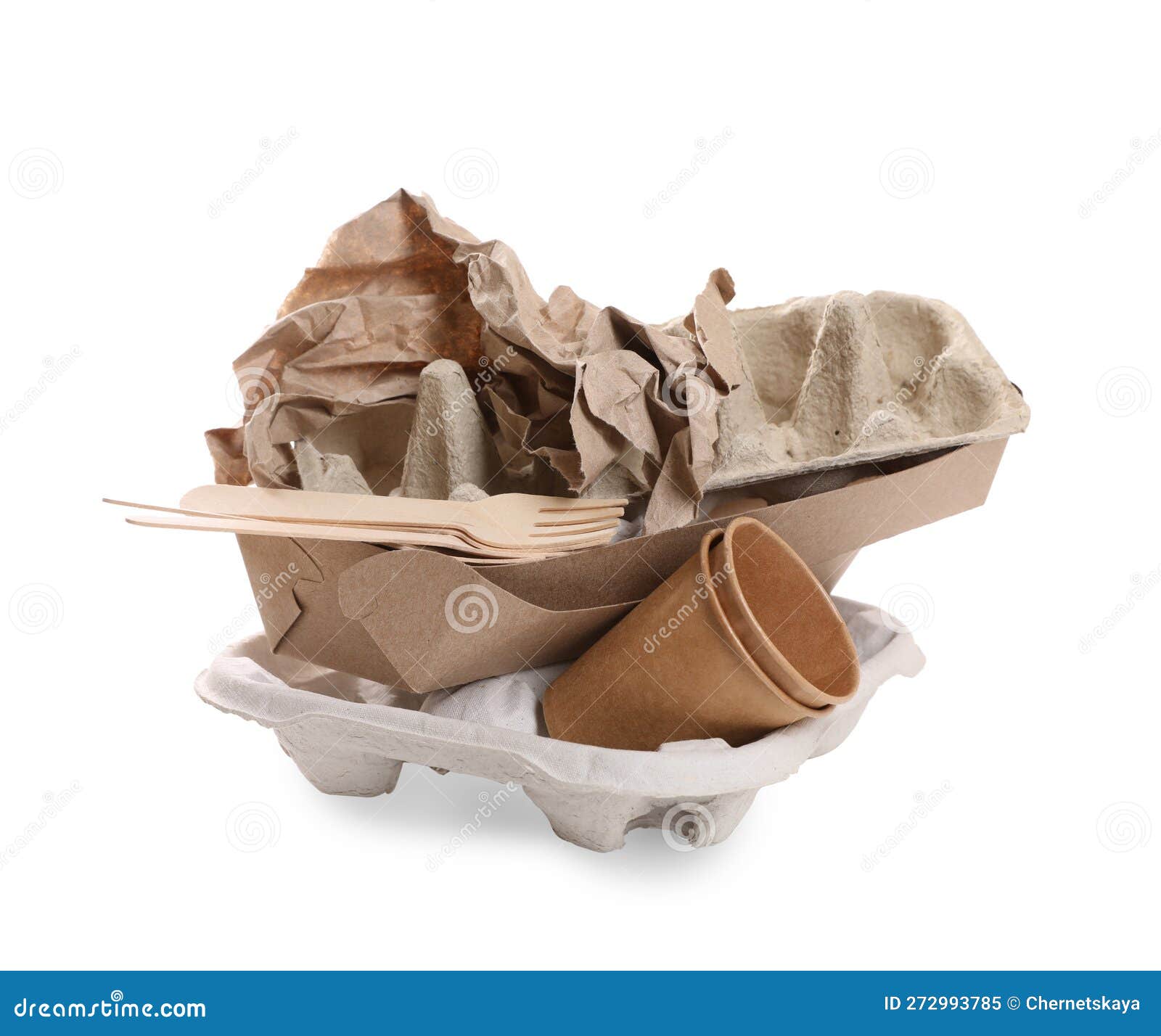 Heap of Waste Paper Isolated on White Stock Image - Image of pollution ...
