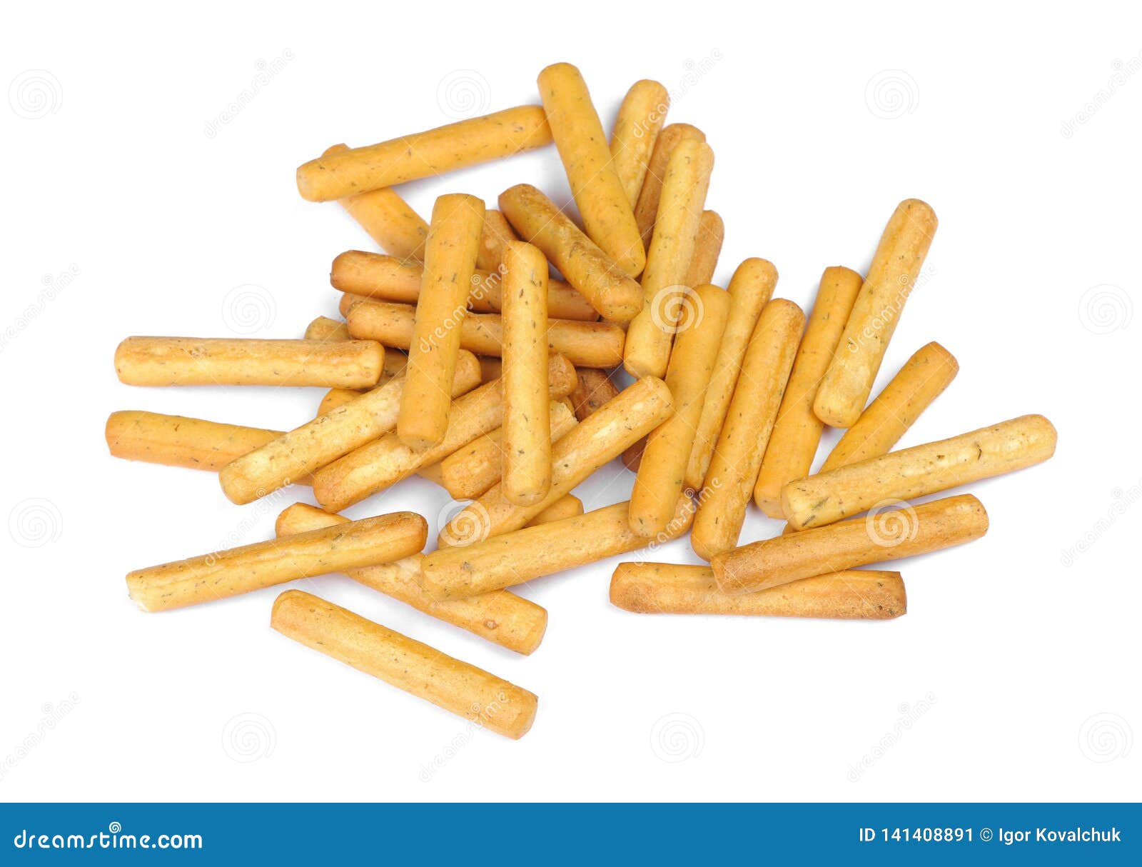 Heap of Wheat Bread Sticks with Spices Stock Image - Image of dried ...