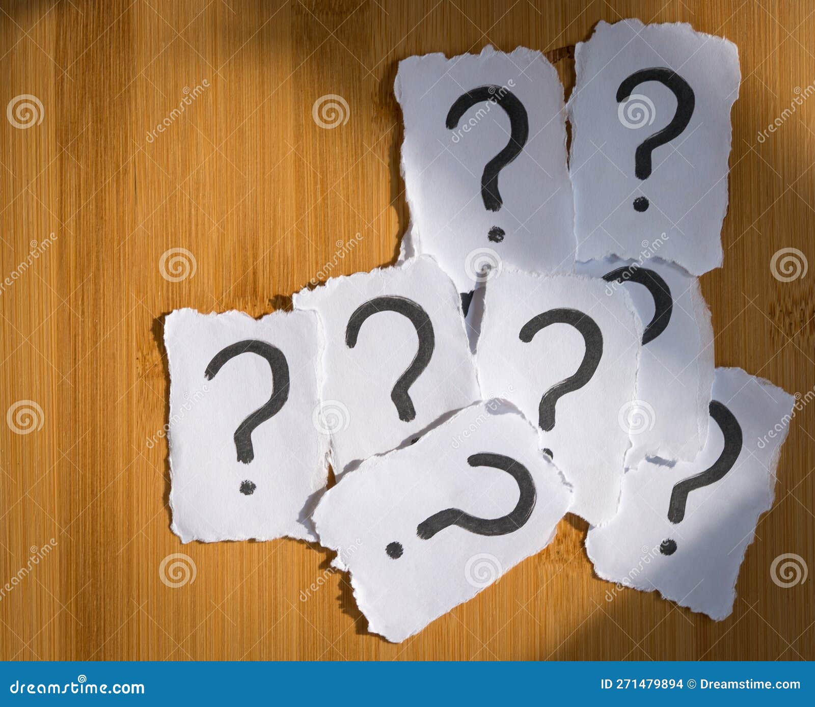 Heap of White Papers with Question Mark Stock Photo - Image of help ...