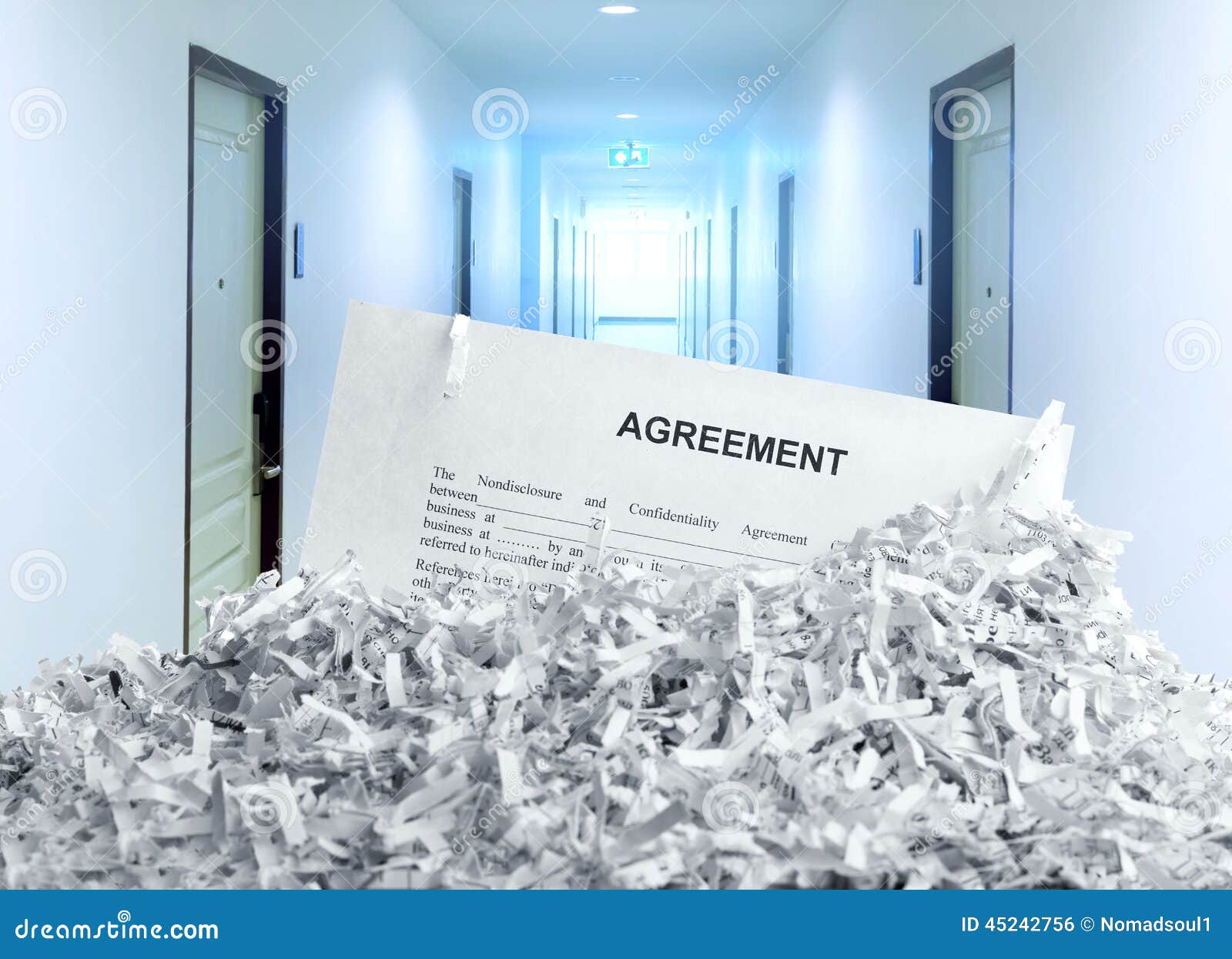 Heap of White Shredded Papers Stock Photo - Image of garbage ...