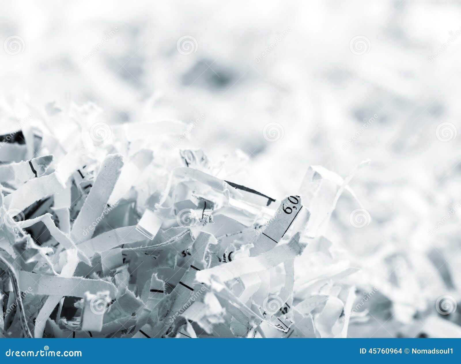 Heap of White Shredded Papers Stock Photo - Image of private ...