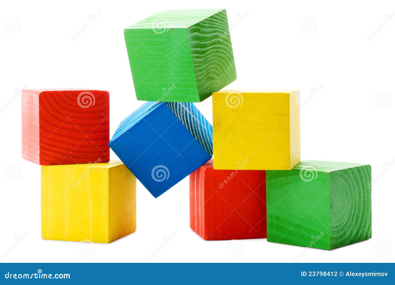 Heap of Wooden Colored Cubes Stock Photo - Image of childhood, colors ...