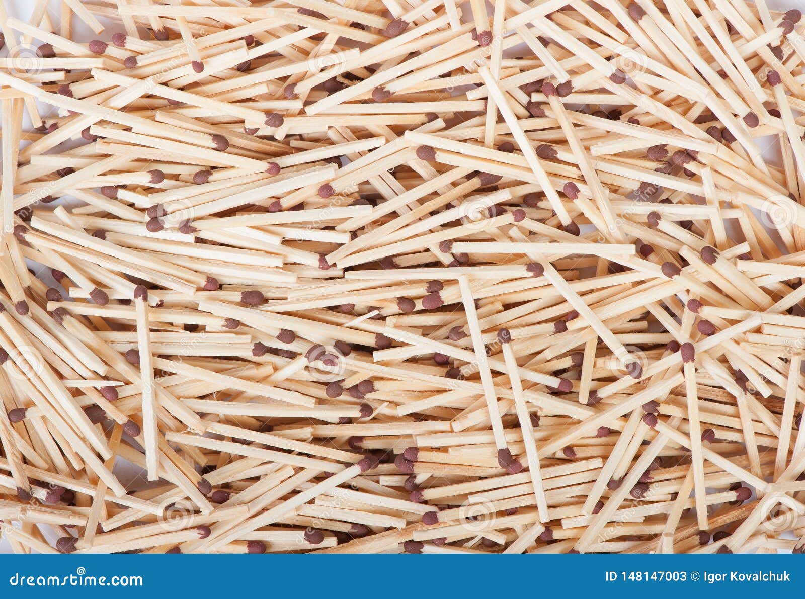 Heap of Wooden Matches with a Sulfur Head for Texture Stock Image ...