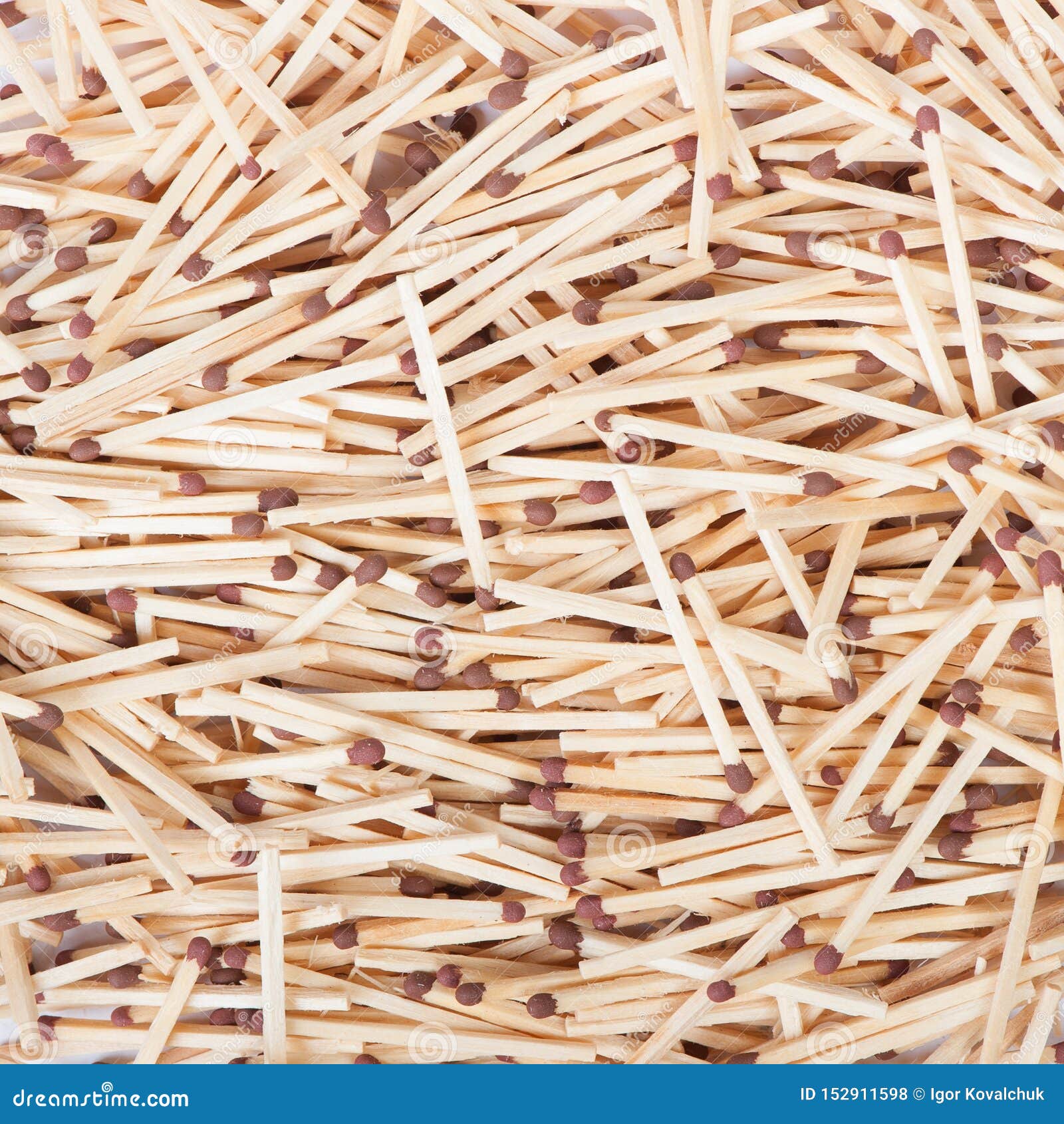 Heap of Wooden Matches with a Sulfur Head for Texture Stock Photo ...