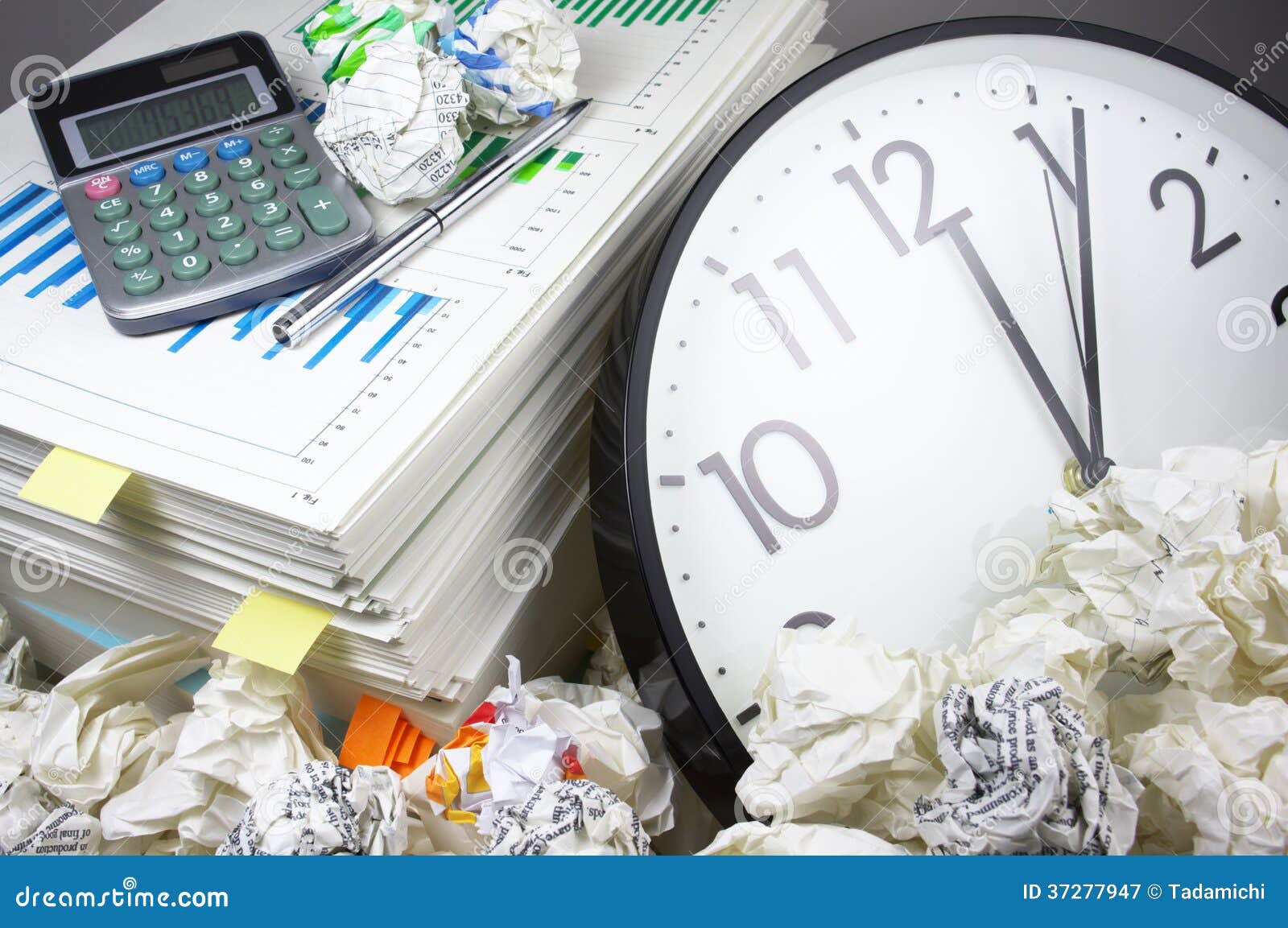 Heap of work and deadline. stock image. Image of concept - 37277947