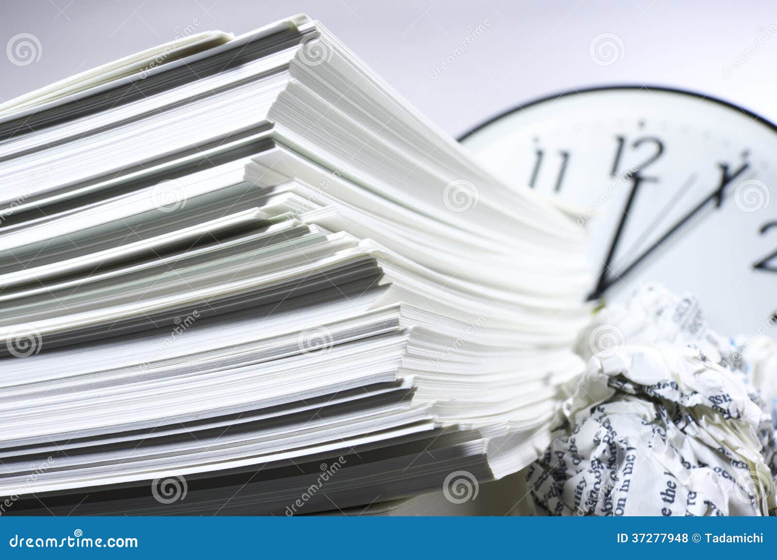 Heap of work. stock photo. Image of depository, paper - 37277948