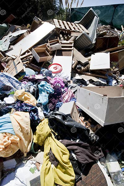 Heapes of household refuse stock image. Image of broken - 18031643