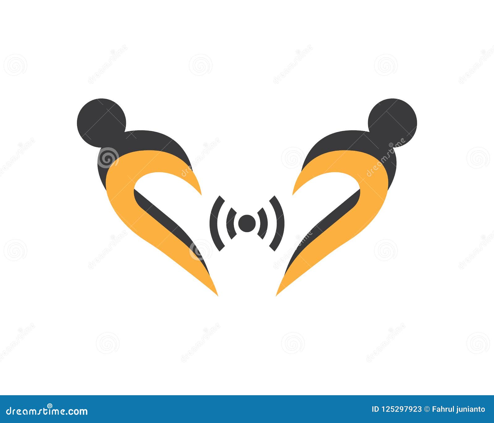 Hear Logo Design Vector Template Stock Vector - Illustration of ...