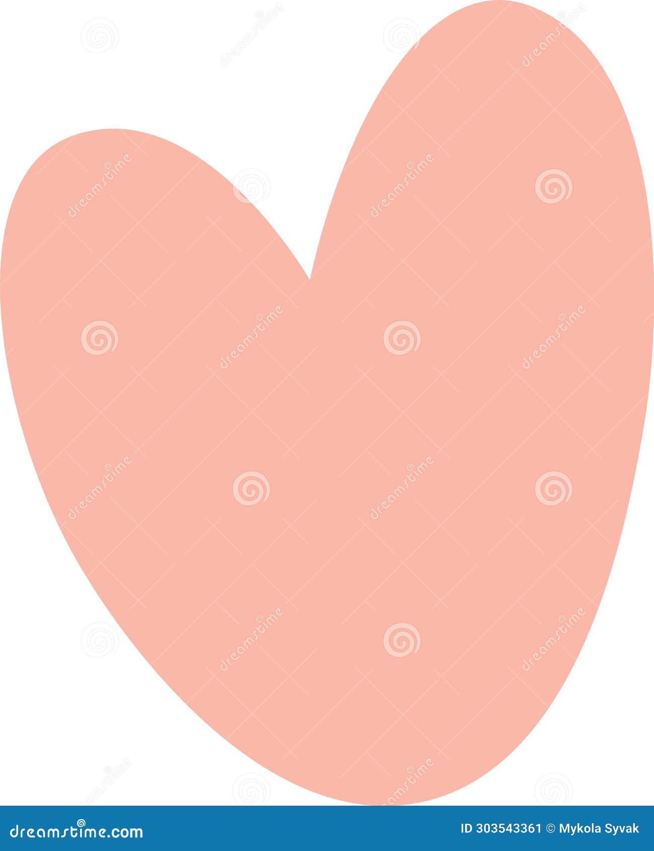 Hear Shape Icon stock vector. Illustration of shape - 303543361