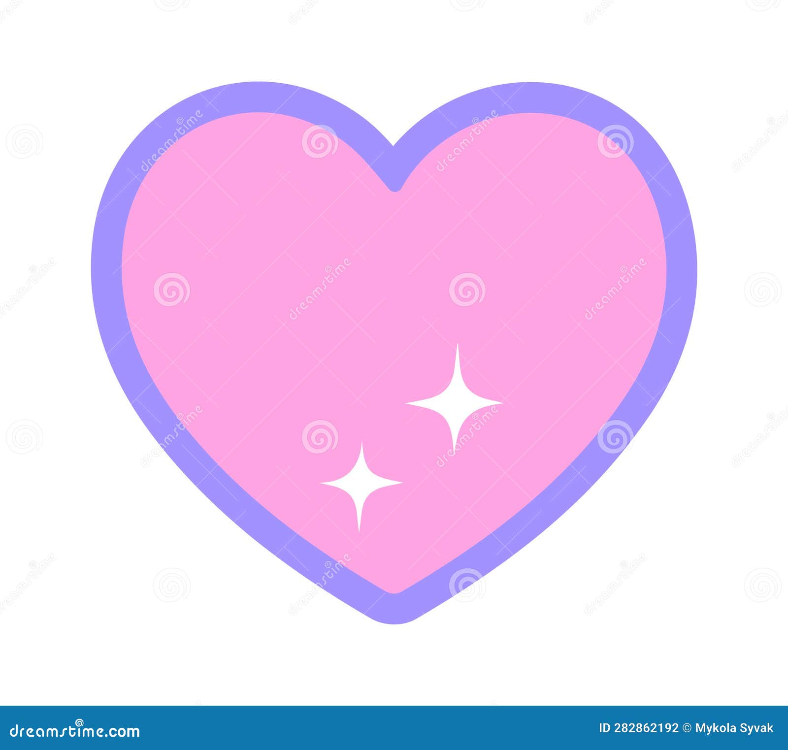 Hear Shape Sticker stock vector. Illustration of sound - 282862192