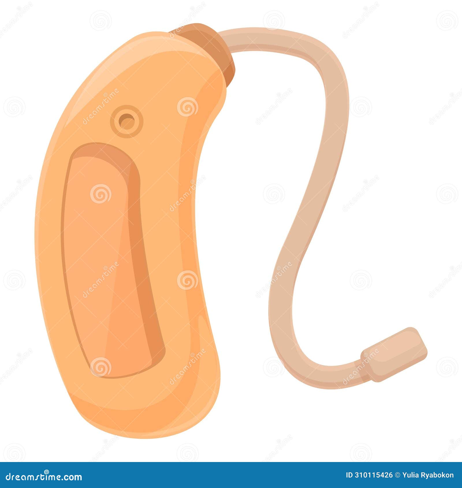 Intensity Hearing Aid Icon Cartoon Vector. Medicine Sound. Health Care ...