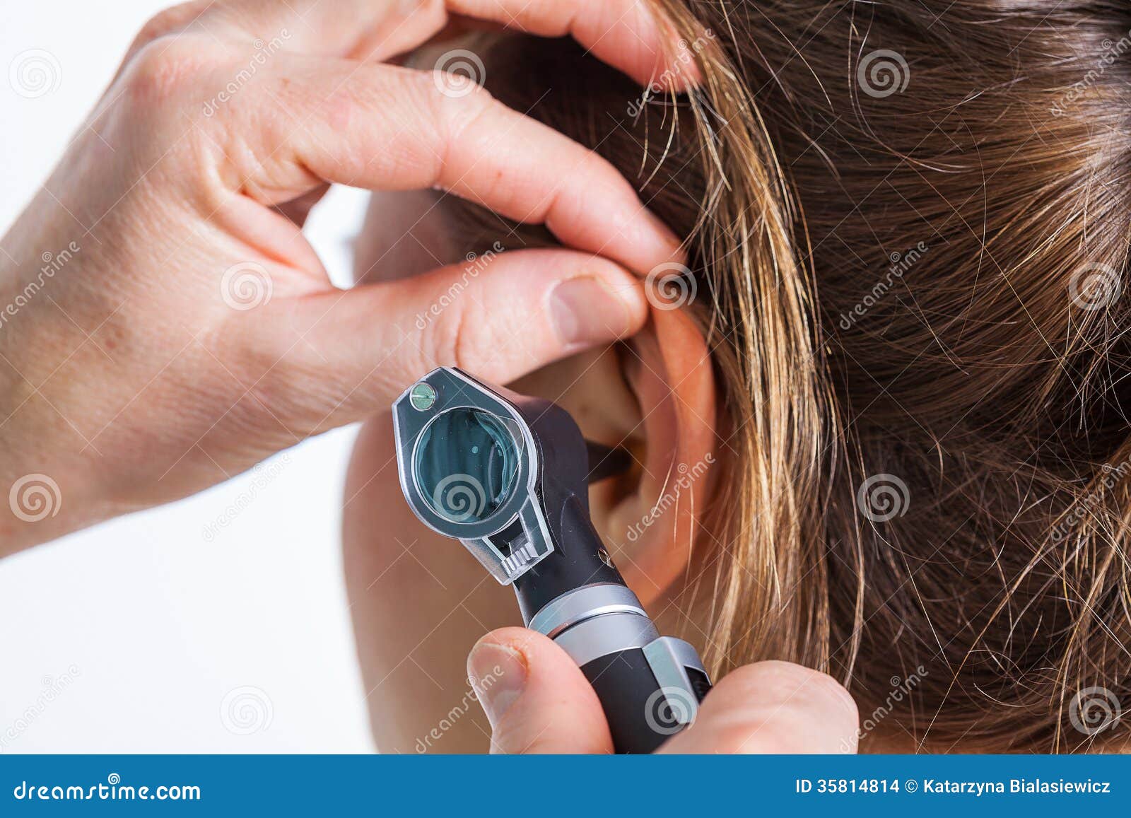 Hearing check-up stock photo. Image of consultant, internist - 35814814