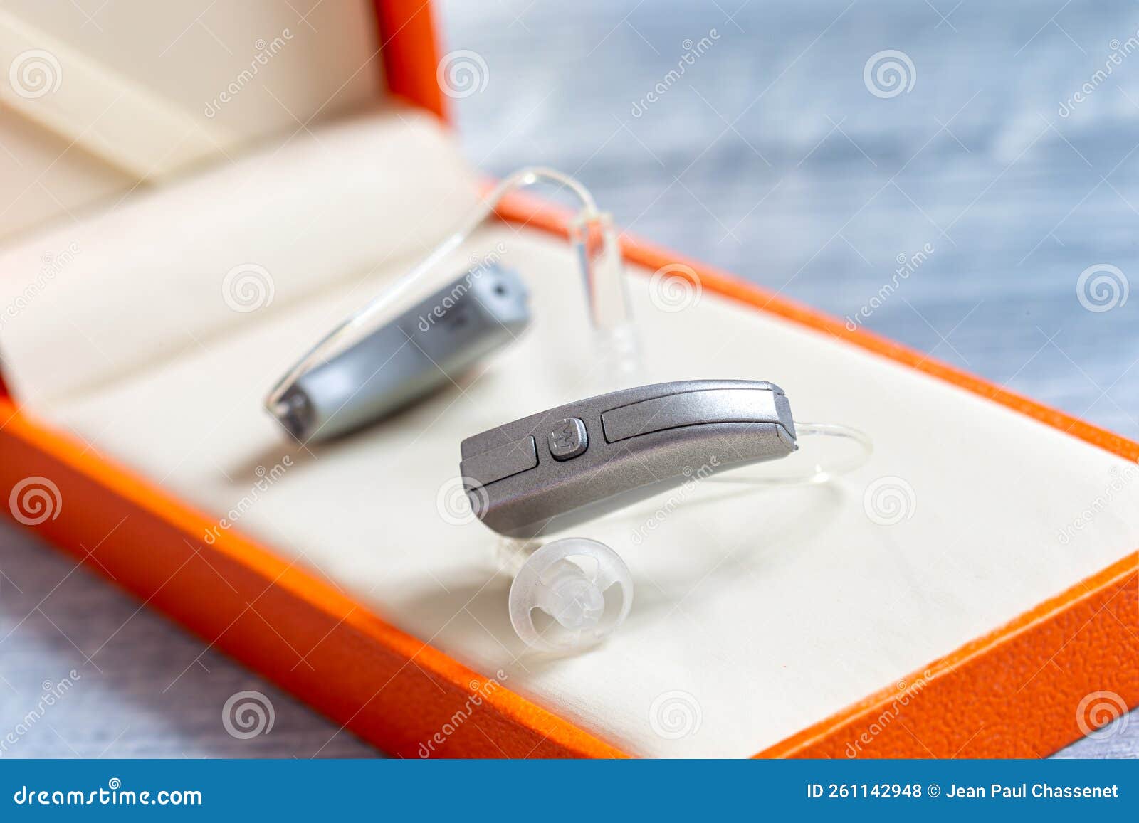 Hearing Disorders-Hearing Aids in a Gift Box Stock Photo - Image of ...