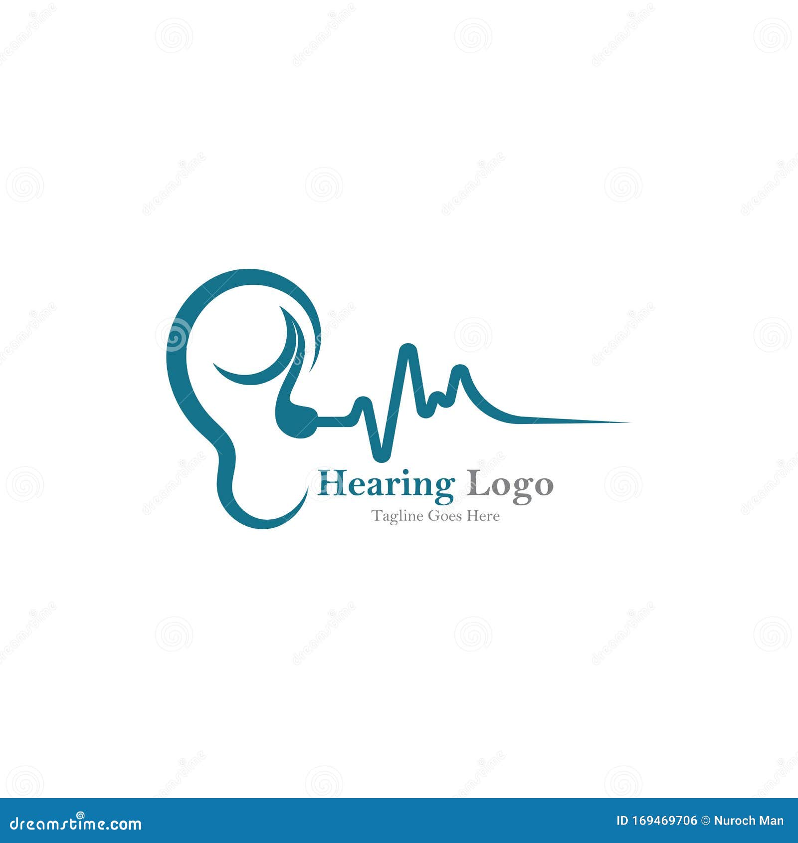 Hearing Logo Template Cartoon Vector | CartoonDealer.com #162497661