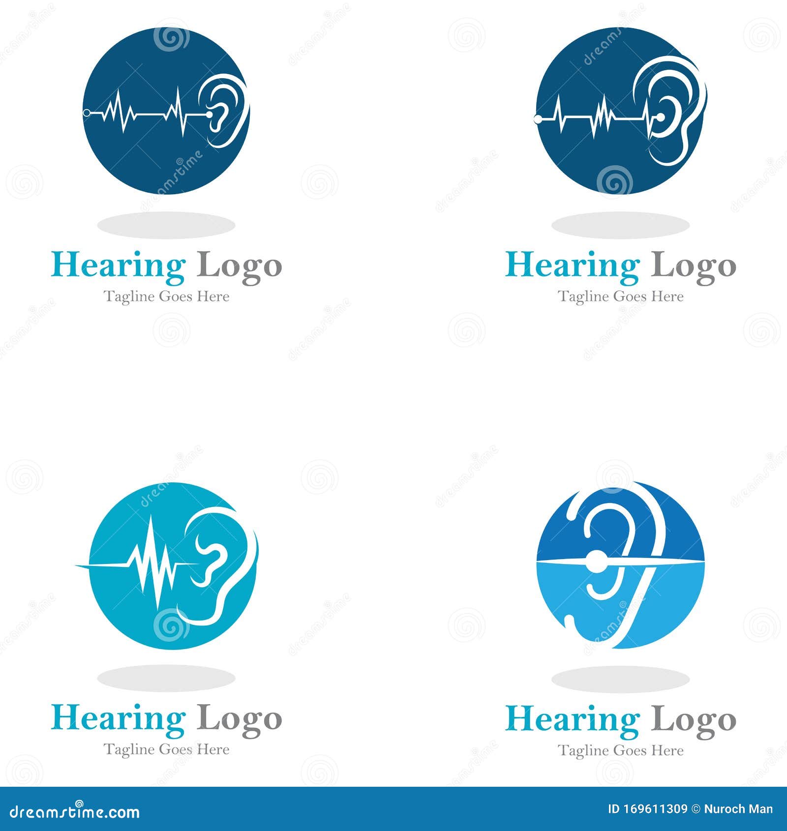 Hearing Logo and Symbol Template Vector Icon. Stock Vector ...