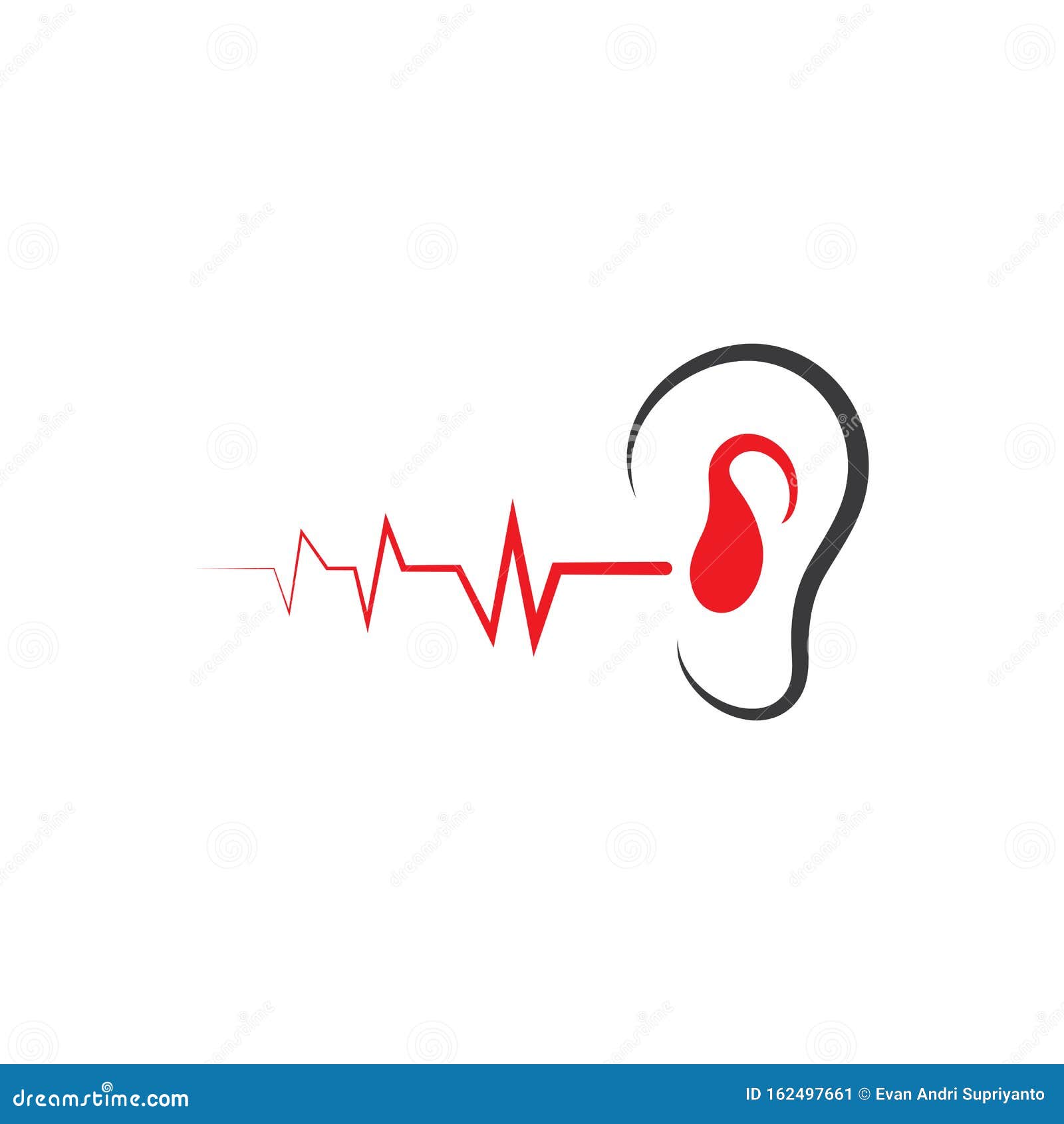 Hearing Logo Template stock vector. Illustration of human - 162497661
