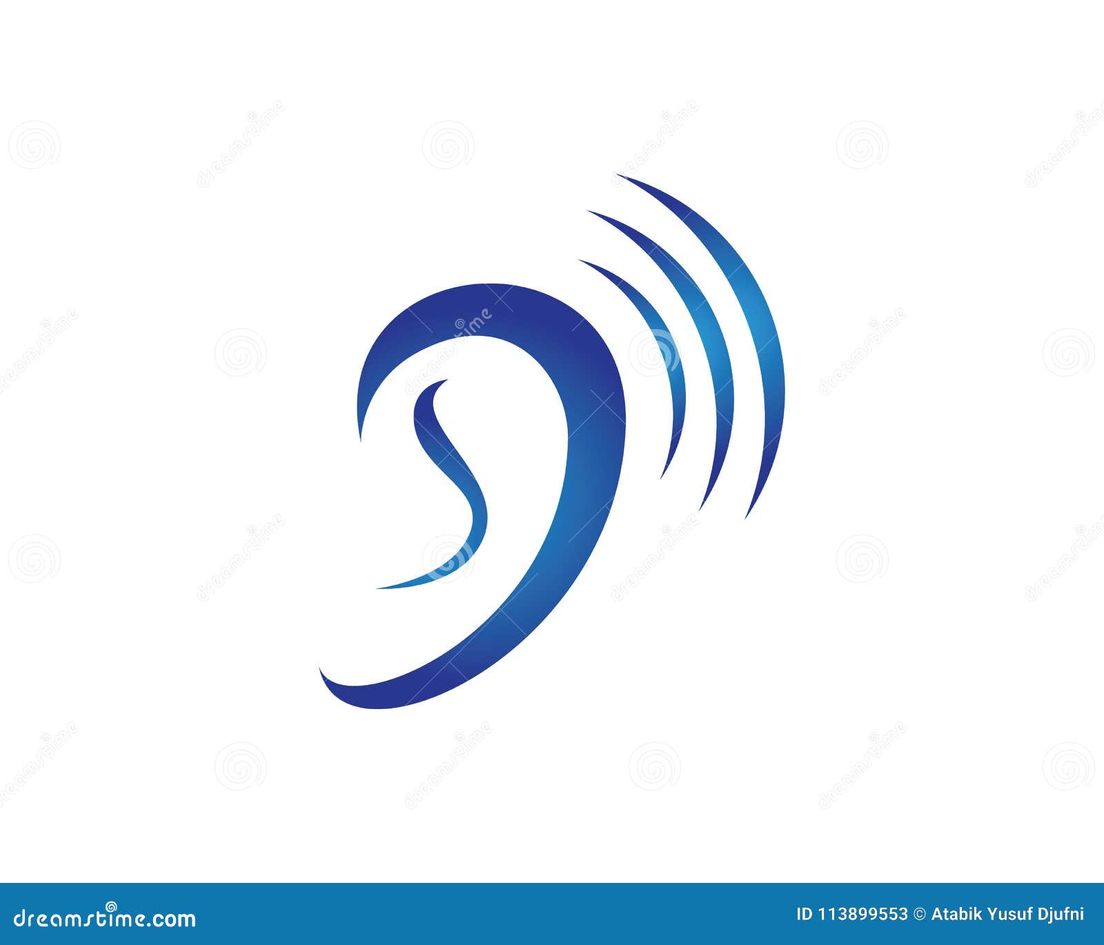 Hearing Logo Template Vector Icon Design Stock Vector - Illustration of ...