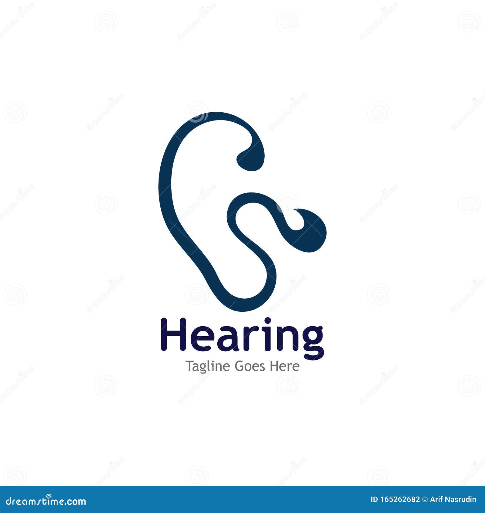 Hearing Logo Template Vector Icon Illustration Stock Illustration ...