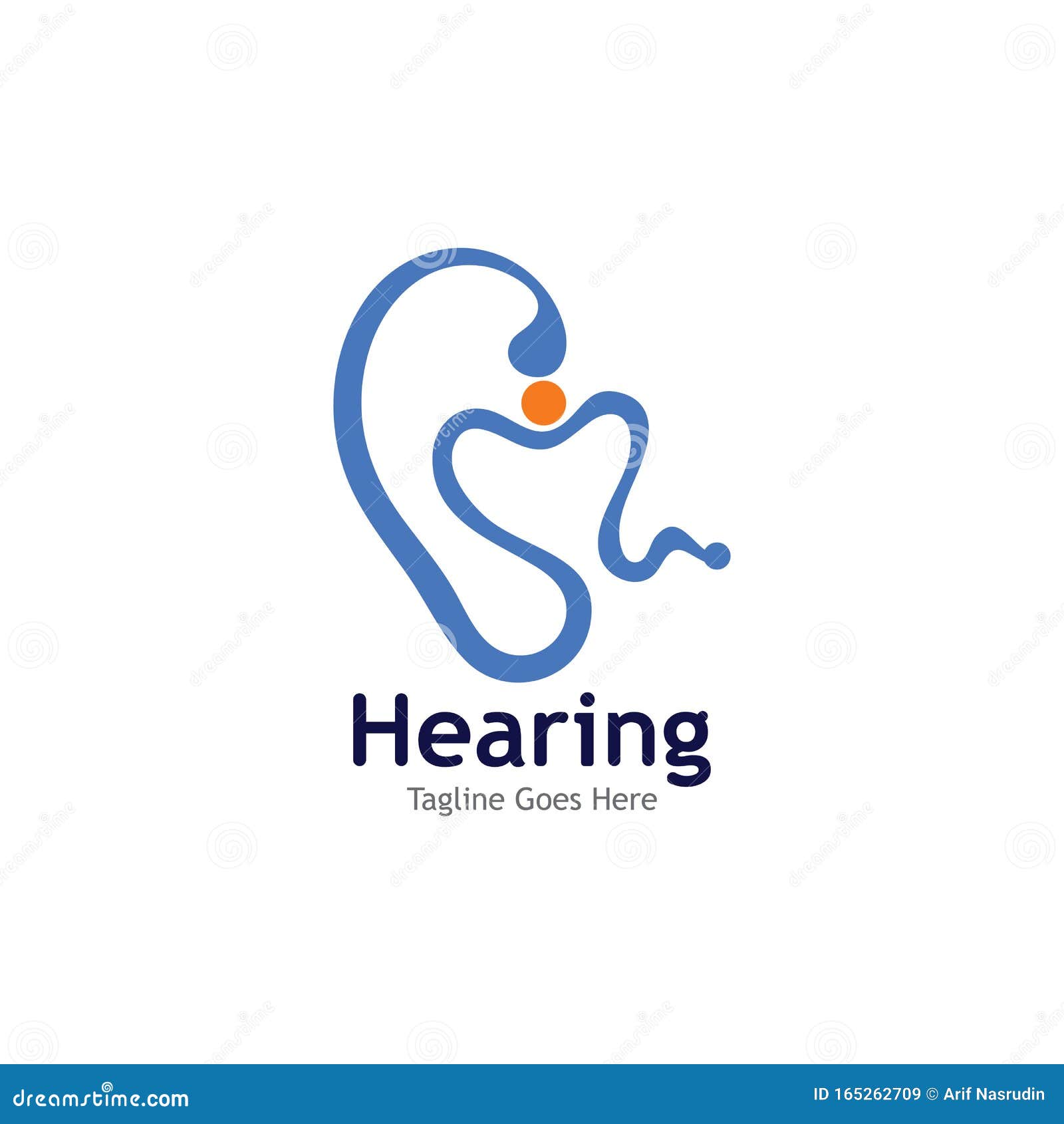 Hearing Logo Template Vector Icon Illustration Stock Illustration ...