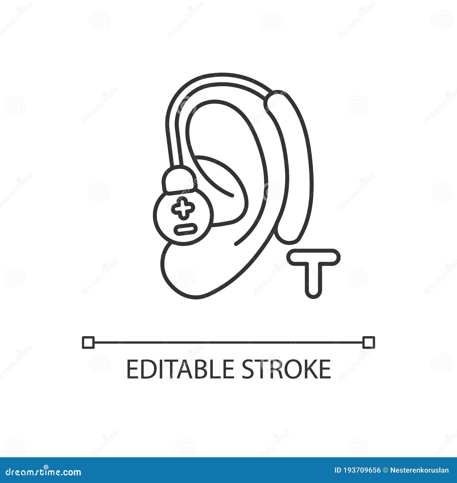 Induction Loop Facility Information Sign Vector Illustration ...
