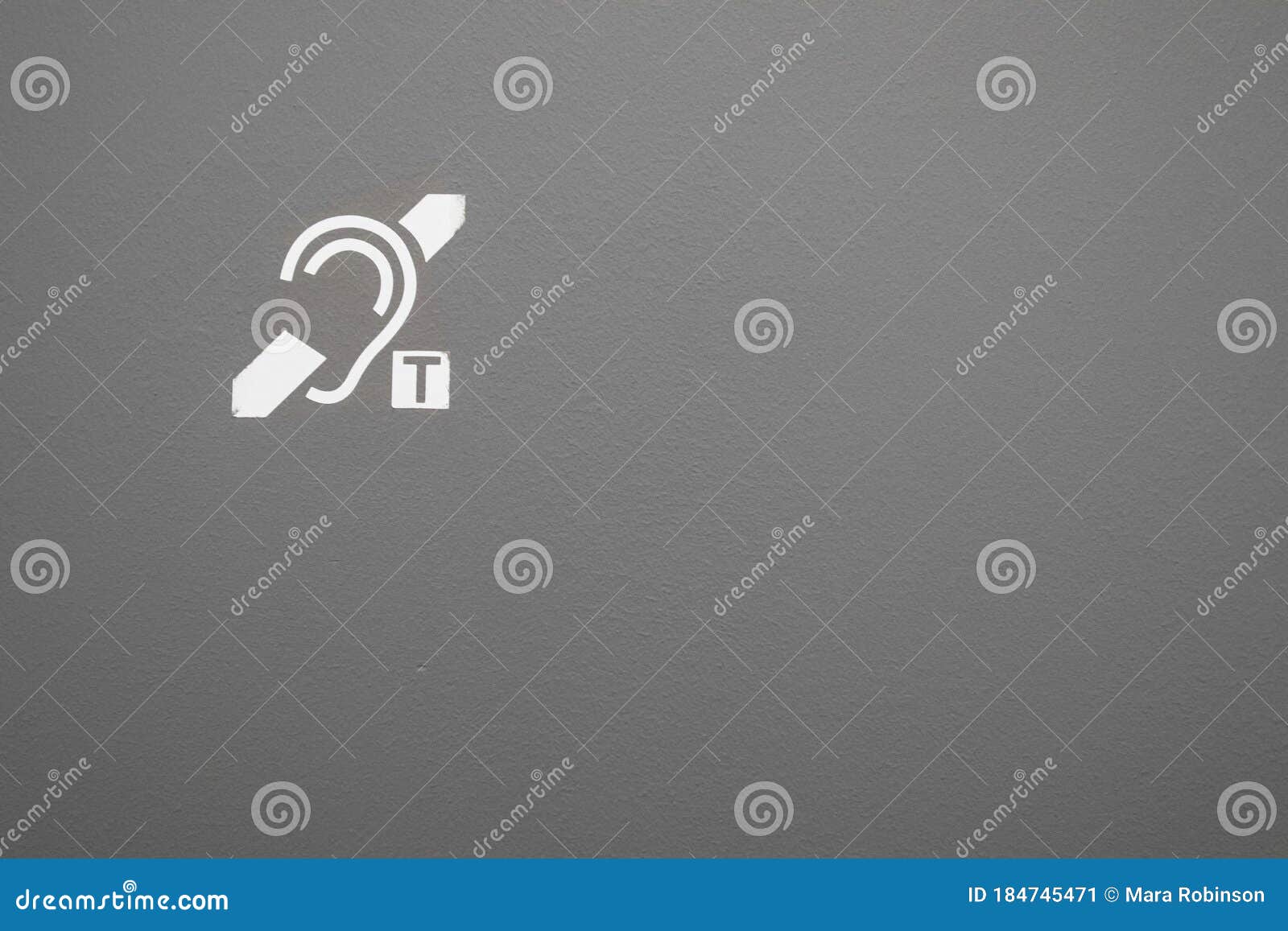 Hearing Loop Telecoil Symbol for Disabled Access in Public Place or ...