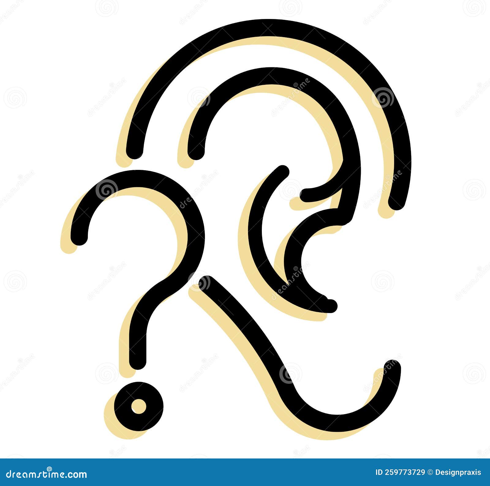 Hearing Problem Deaf Man Ear Dysfunction Treatment Cartoon Vector ...