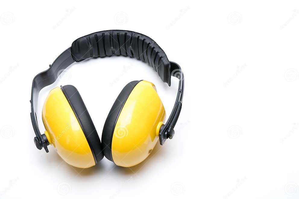 Hearing Protection Ear Isolated Examples of His White Background Stock ...