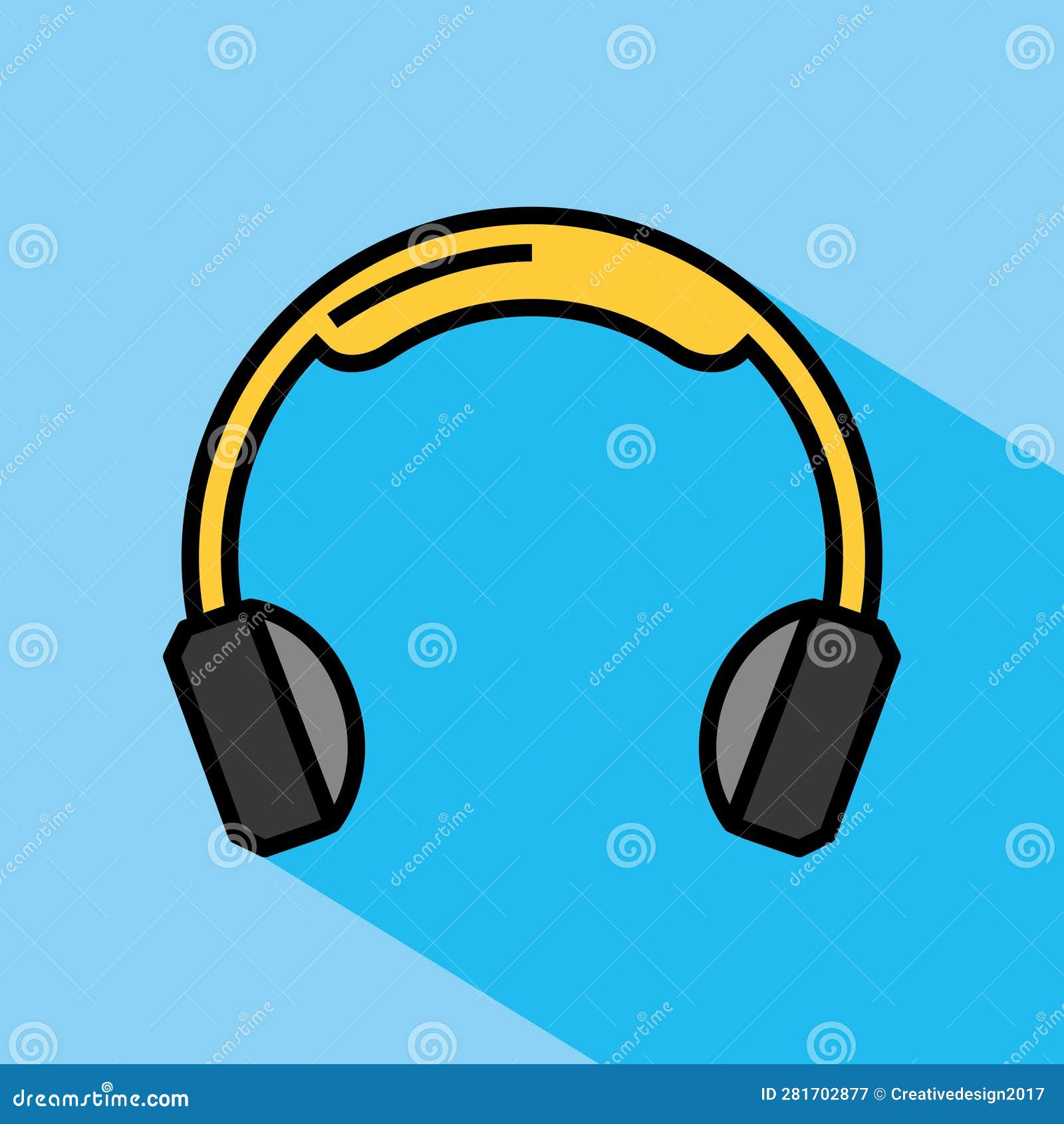 Hearing Protection Icon Vector Stock Vector - Illustration of ...