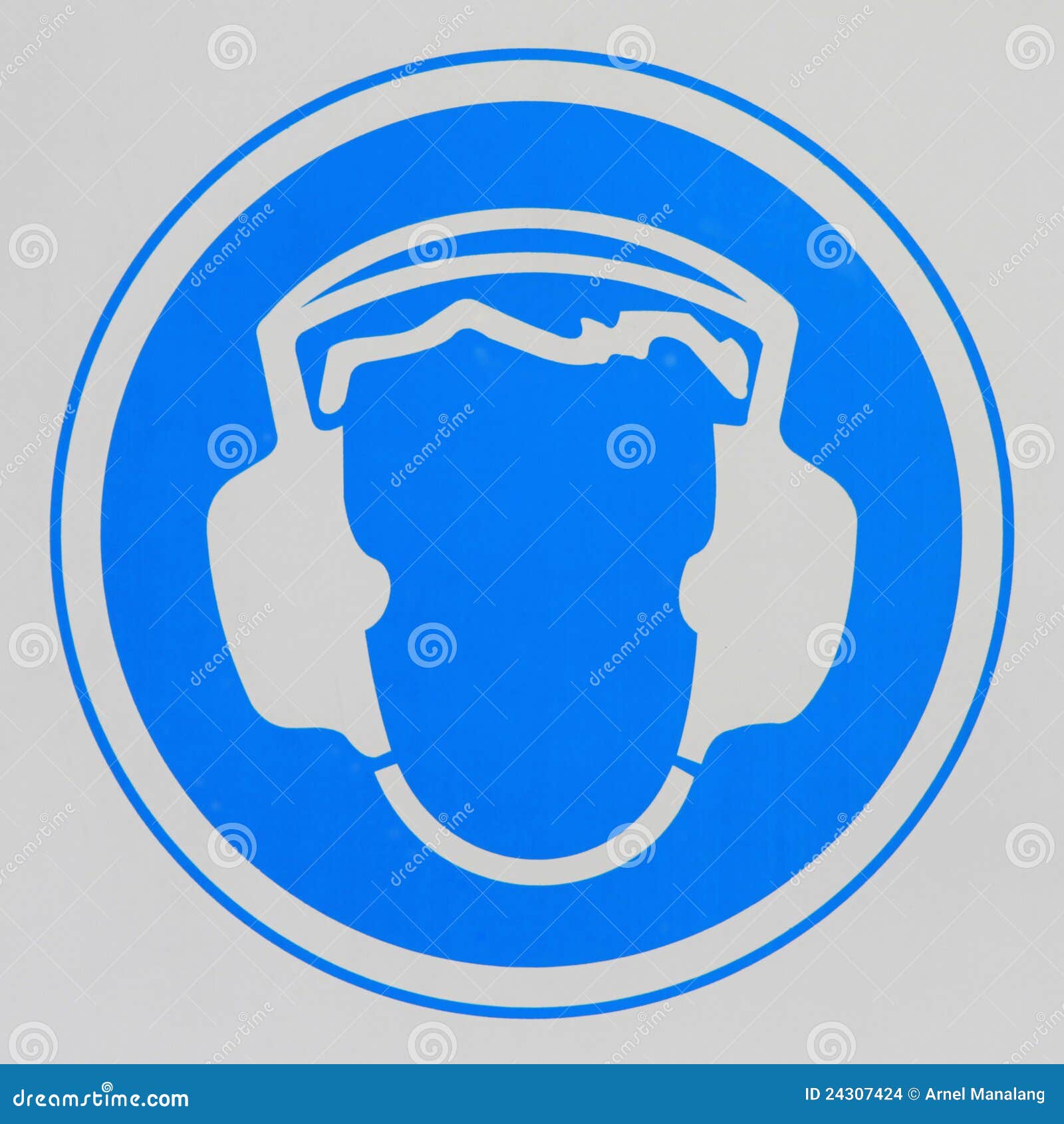 Hearing Protection Required Stock Photo - Image of hearing, protection ...
