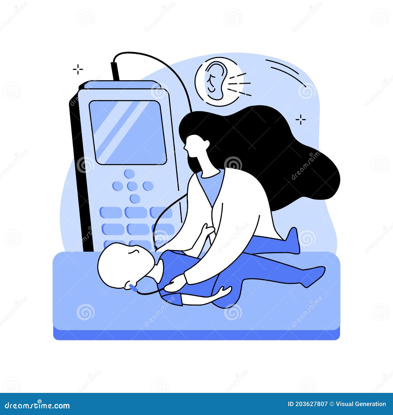 Hearing Screening Abstract Concept Vector Illustration. Stock Vector ...