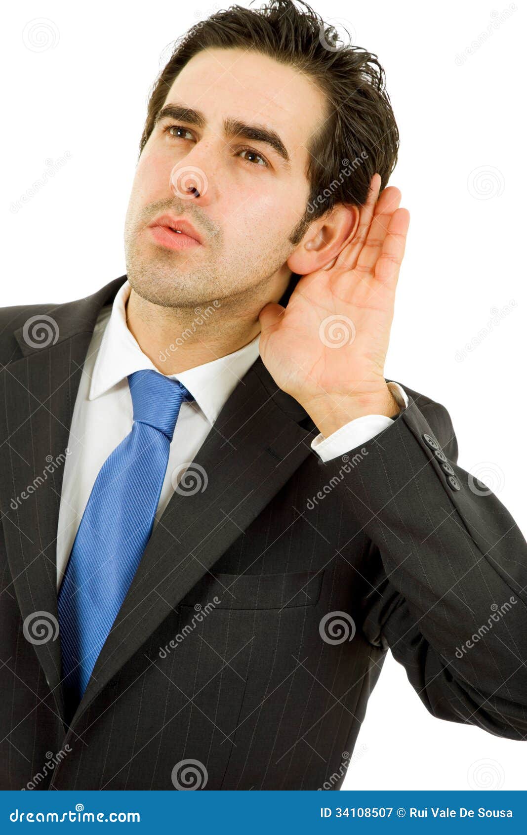 Hearing stock image. Image of isolated, face, corporate - 34108507