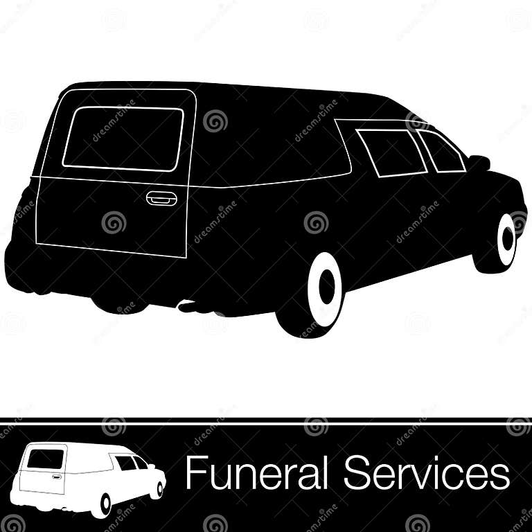 Hearse stock vector. Illustration of services, text, religion - 40325064