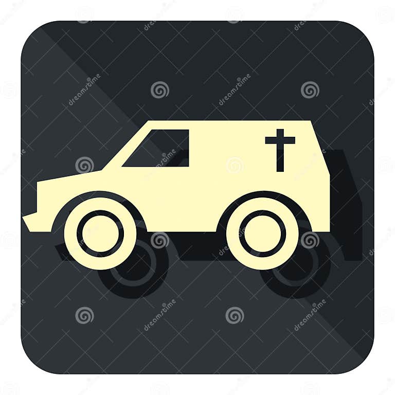 Hearse. Vector Illustration Decorative Design Stock Vector ...