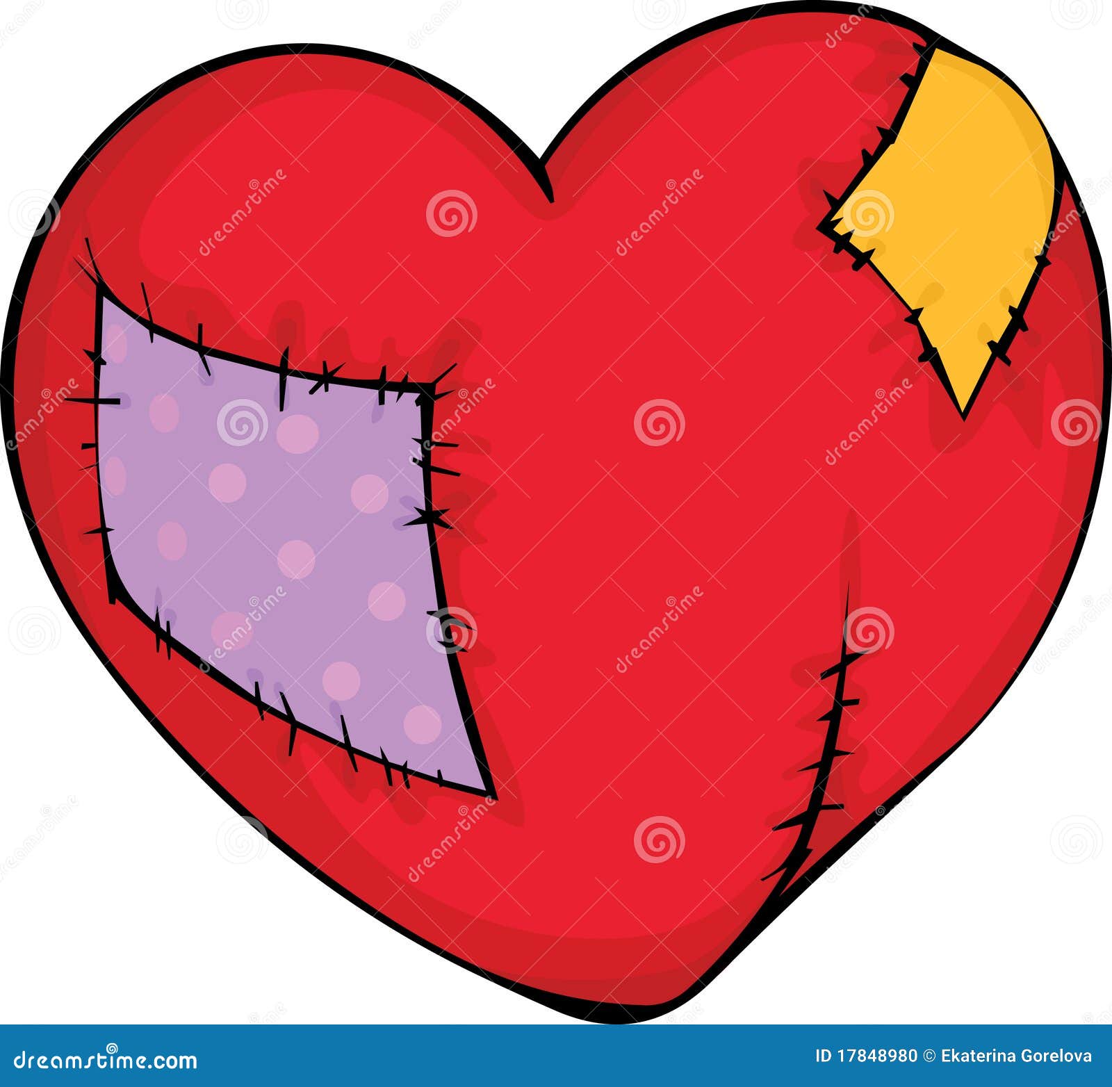 Heart With Scar Royalty-Free Stock Photography | CartoonDealer.com ...