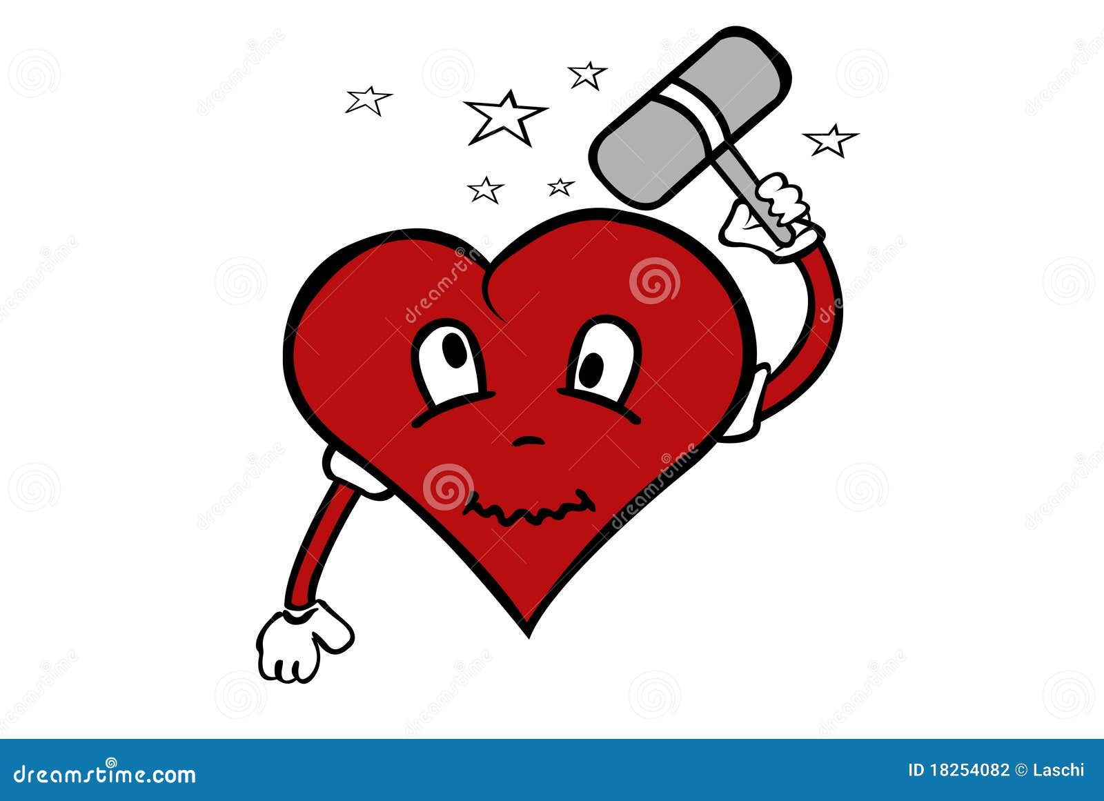 Heart stock vector. Illustration of cartoon, funny, graphic - 18254082