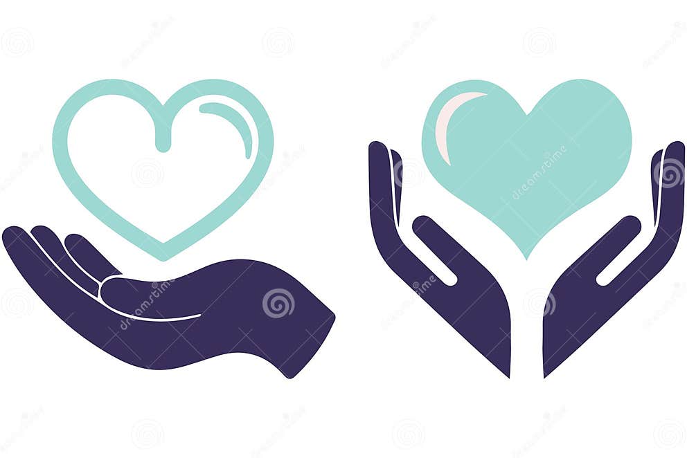 Heart Icon, Love Symbol Expanding Loving Kindness To the World Stock ...
