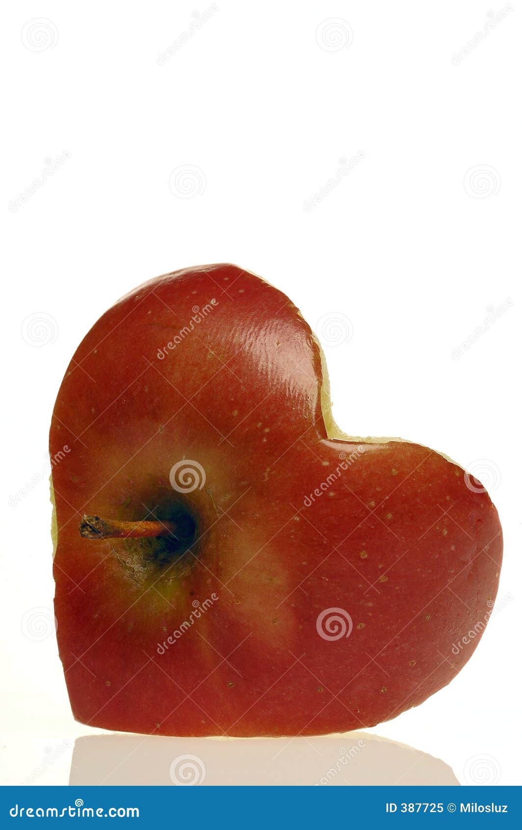 Heart stock image. Image of sweet, stem, apple, shape, food - 387725