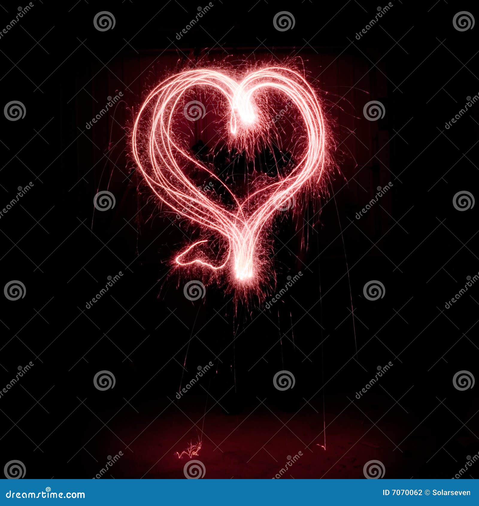Heart stock illustration. Illustration of glow, love, shape - 7070062
