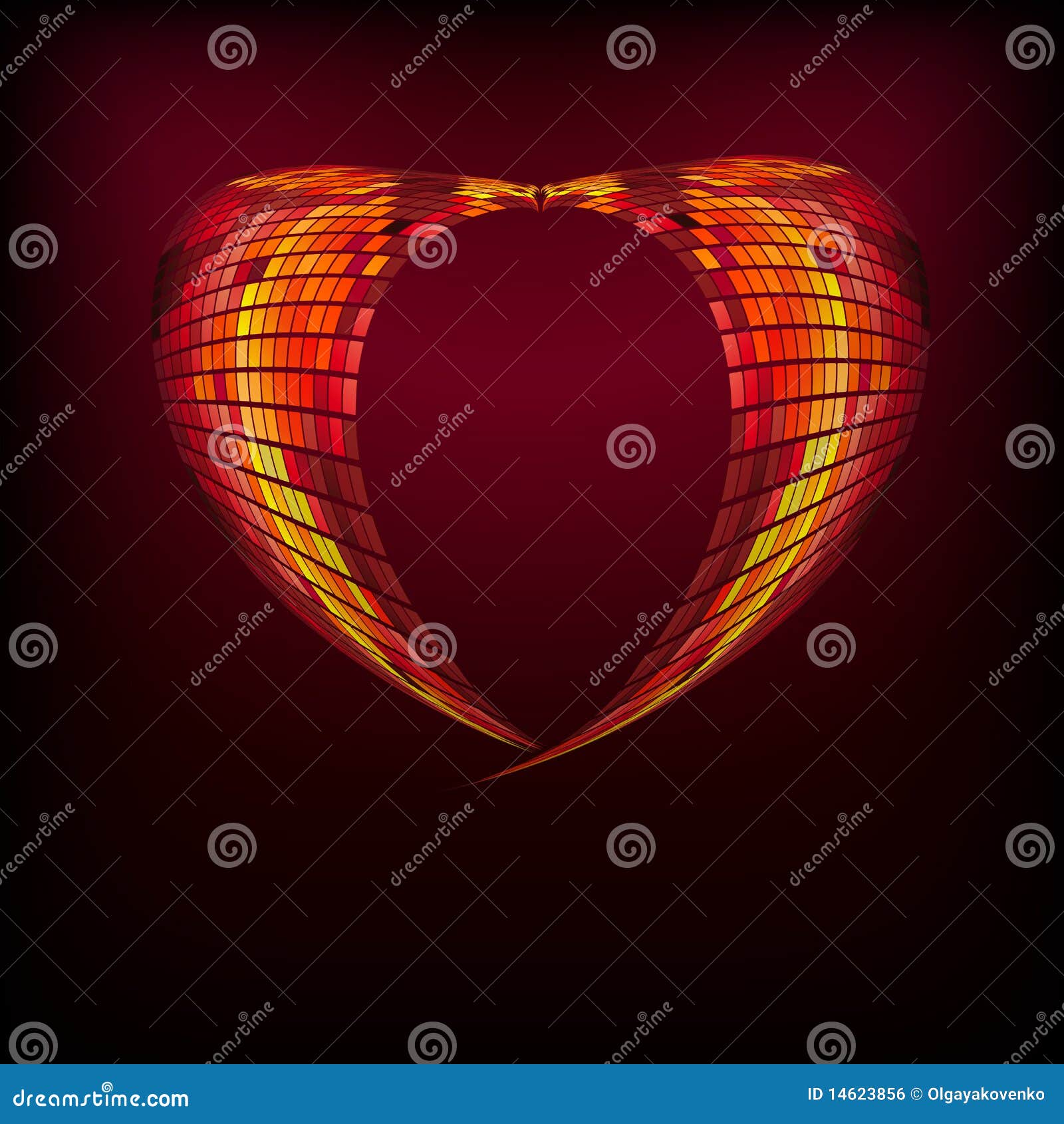 The Heart Abstract Background Stock Vector - Illustration of fullcolor ...