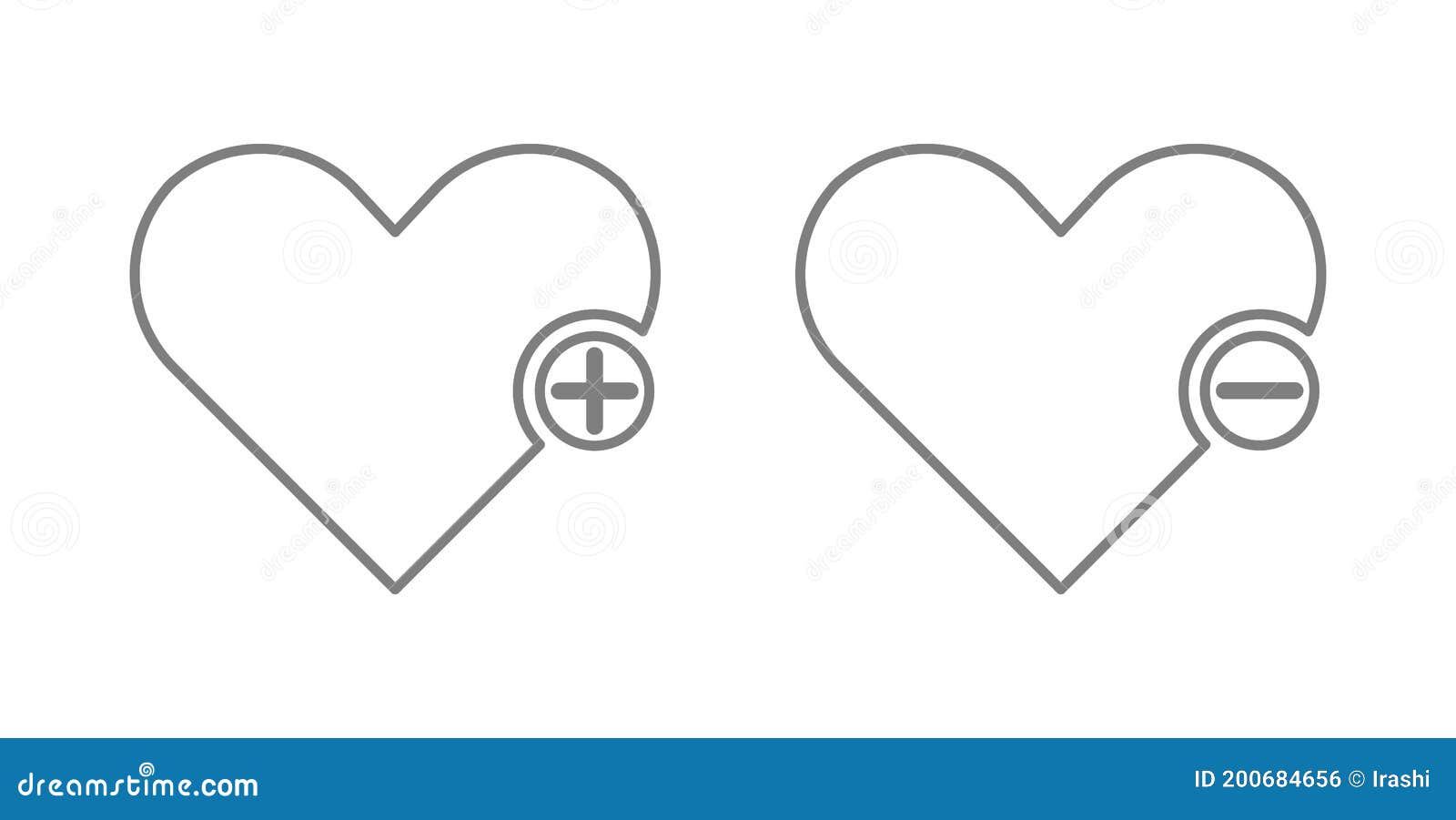 Heart add symbol icon stock vector. Illustration of design - 200684656