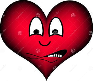 Heart afraid stock vector. Illustration of heartless, frustration - 4167818