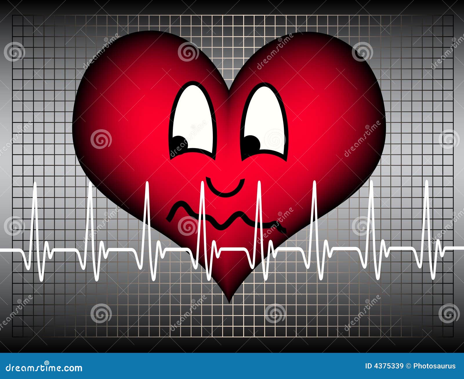 Heart Afraid Vector Illustration | CartoonDealer.com #4167818