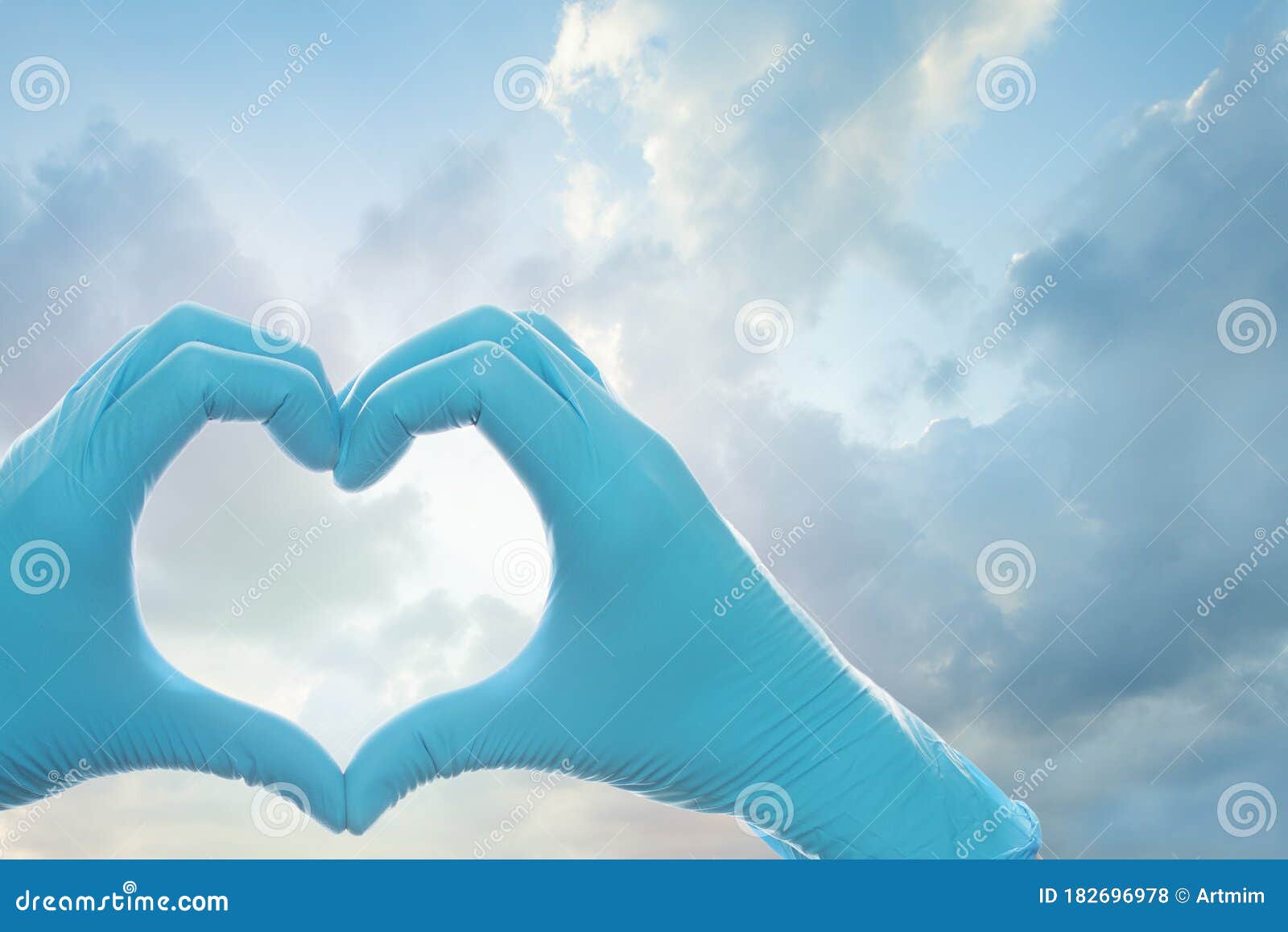 Heart Against Sky Clouds. Save Life Concept Stock Photo - Image of ...
