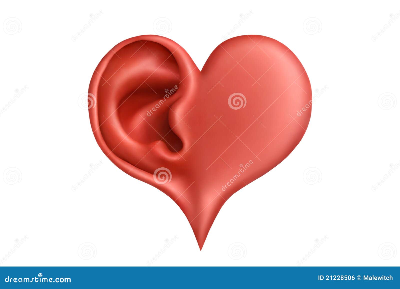Heart&hearing illustration stock. Illustration du métaphore - 21228506