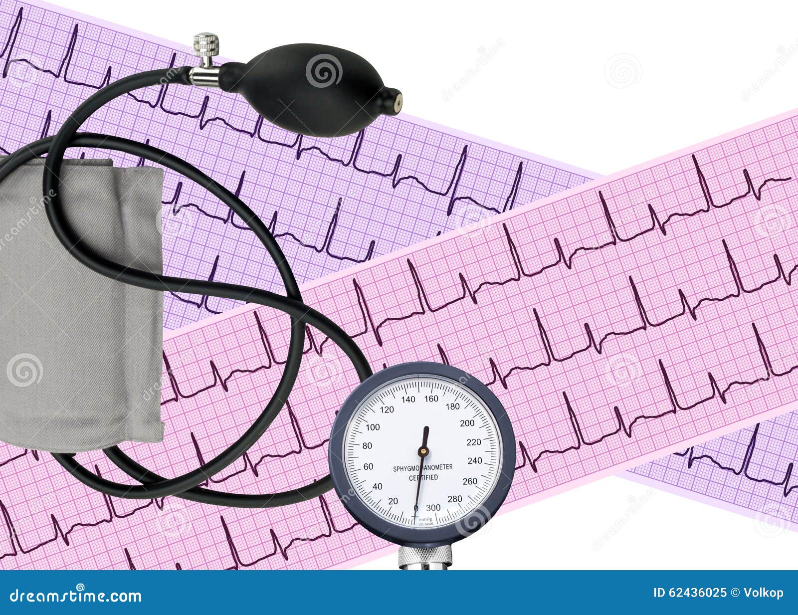 Heart Analysis, Electrocardiogram Graph (ECG) Stock Photography ...