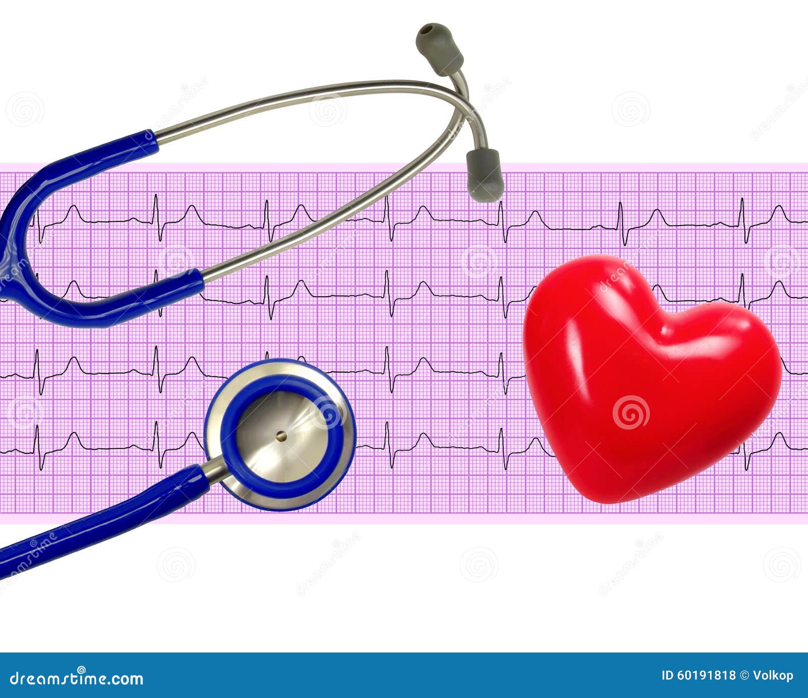 Heart Analysis, Electrocardiogram Graph (ECG) Stock Photo - Image of ...