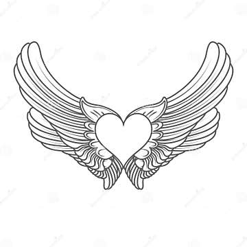 Heart Angel Design Elements Stock Vector - Illustration of mobile ...