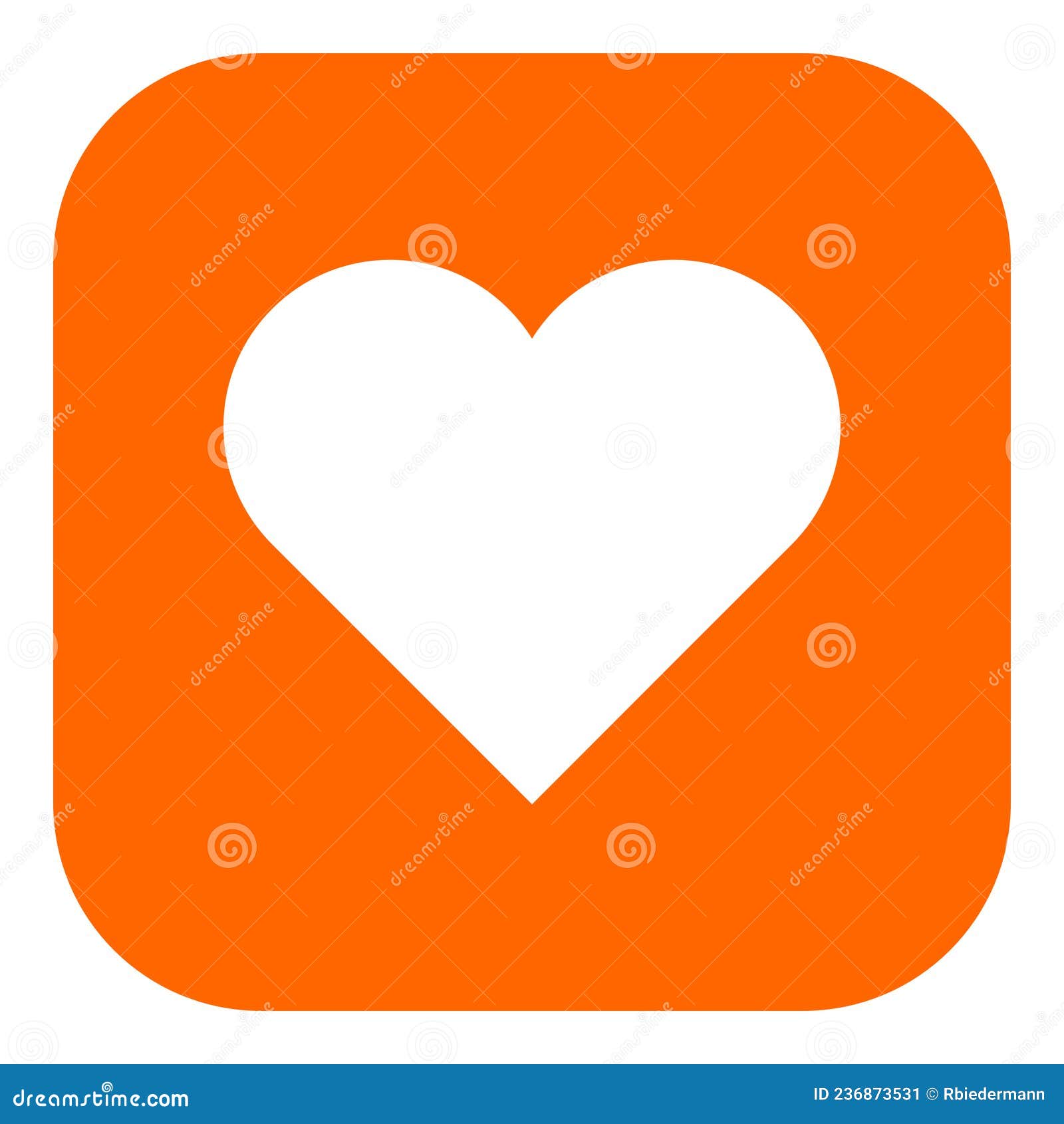 Heart and app icon stock vector. Illustration of orange - 236873531