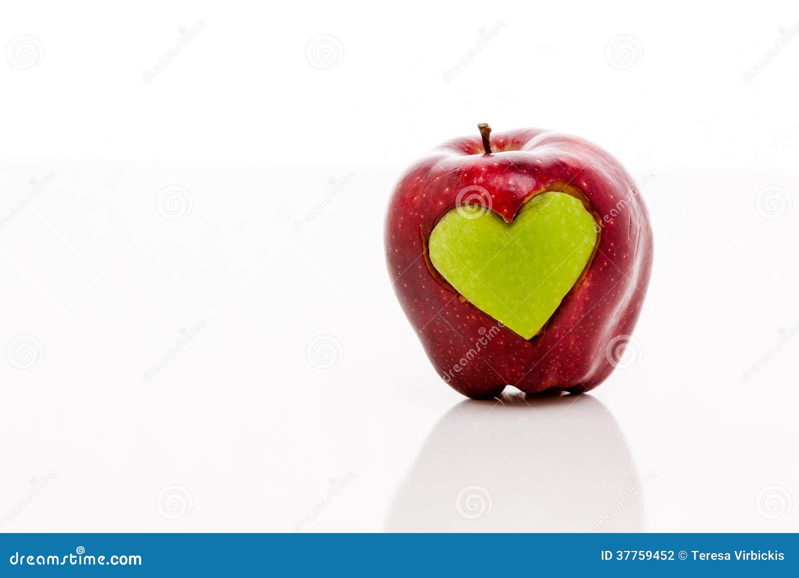 Heart Apples stock photo. Image of snack, shape, organic - 37759452